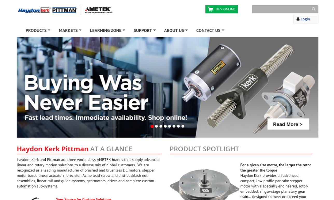 AMETEK Haydon Kerk | Waterbury | Linear Actuators